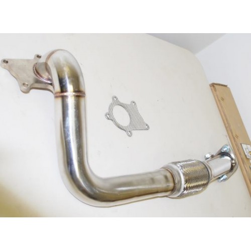 T3/T4-5 BOLT TURBO FLANGE+2 BOLT EXHAUST FLANGE Downpipe D15D16 Series ...